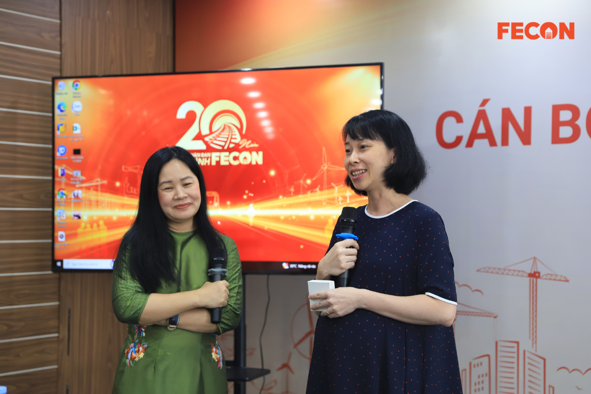 FECON TRI ÂN 63 CÁN BỘ NHÂN VIÊN THÂM NIÊN TRÊN 15 NĂM