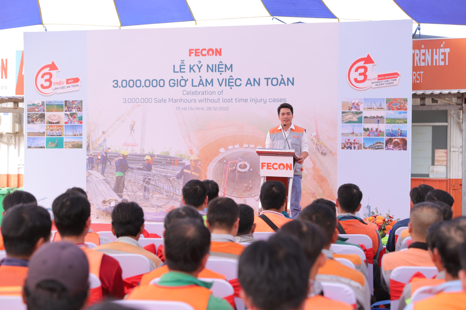 FECON đạt 3 triệu giờ làm việc an toàn liên tục năm 2022