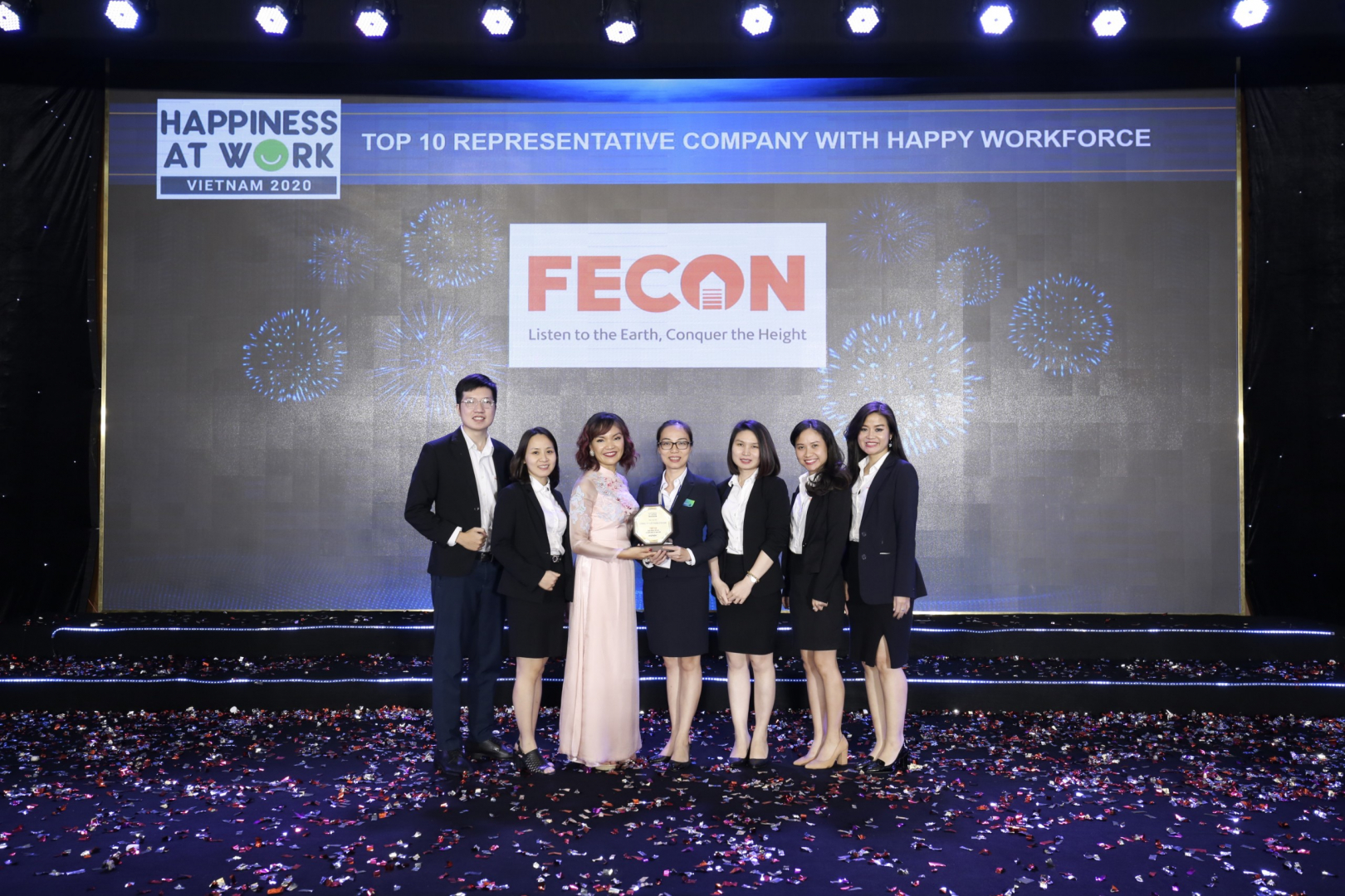 FECON giành giải “Top 10 doanh nghiệp tiêu biểu có nguồn lực hạnh phúc ...